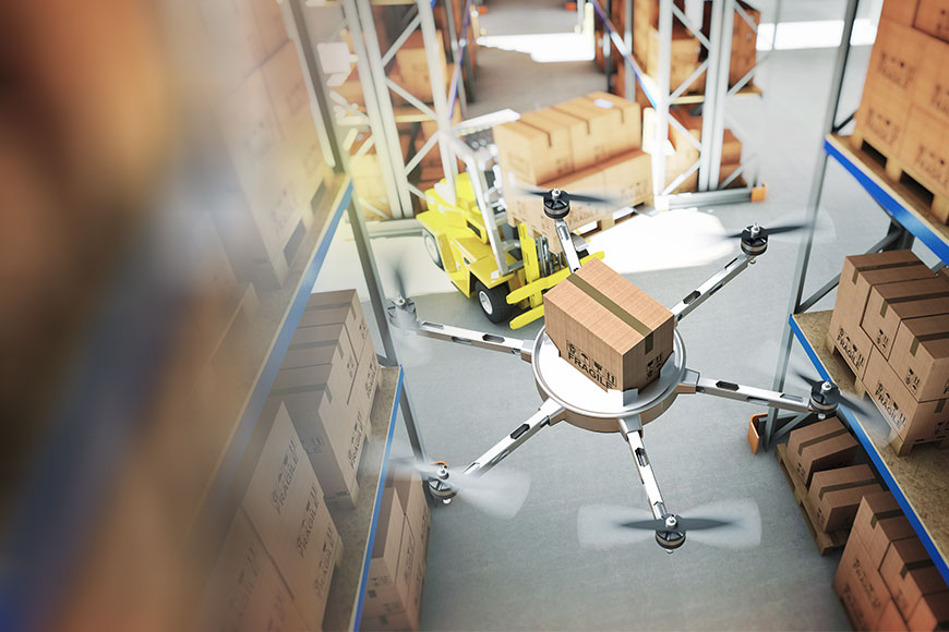 Using drones to improve workplace safety